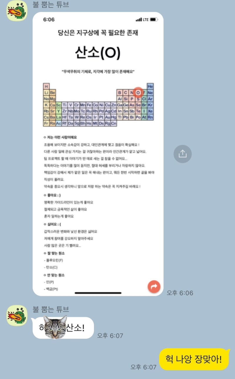 Mbti테스트성격테스트 화학원소 성격 테스트 플루오린 네이버 블로그