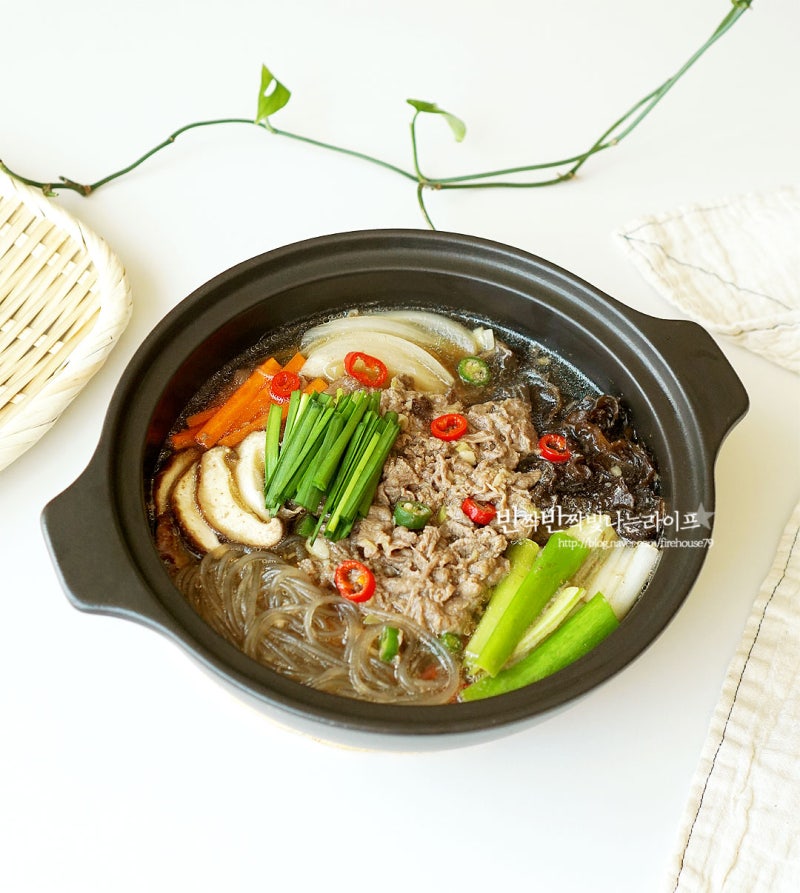 뚝배기 불고기 만드는 법 당면 소불고기 요리 뚝불고기 네이버 블로그