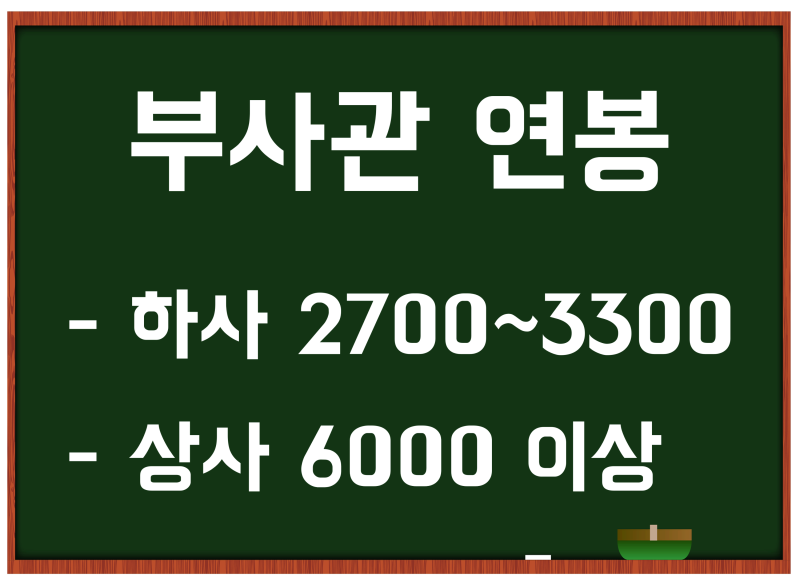 직업군인 연봉 월급 및 연금 장교 부사관 정보 네이버 블로그