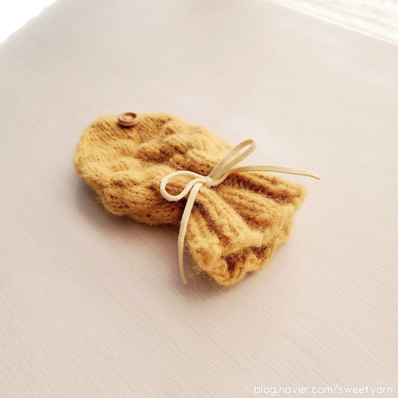 [대바늘] 깜찍한 제철생선 파우치 (붕어빵) - Drops Air : 네이버 블로그