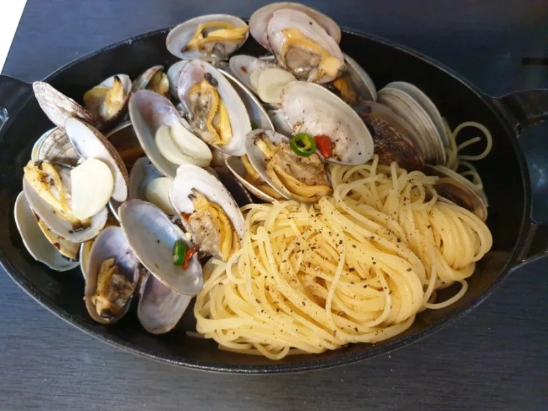 바지락술찜 파스타 레시피 와인 안주 만드는 법 네이버 블로그