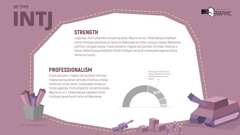 PPT 무료 나눔 16_MBTI 16개 성격유형으로 만든 INTJ 용의주도한 전략가, 과학자형, 깔끔한 자기소개 이력서 발표 파워포인트 무료 템플릿 다운로드, 우석진의 인포 ...