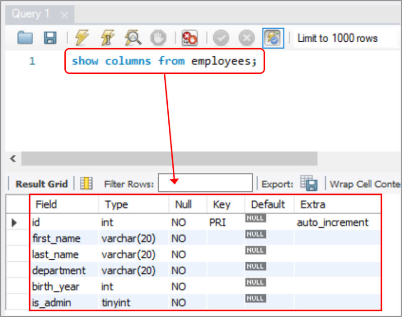 MySQL 테이블 정보 보기 SHOW : 네이버 블로그