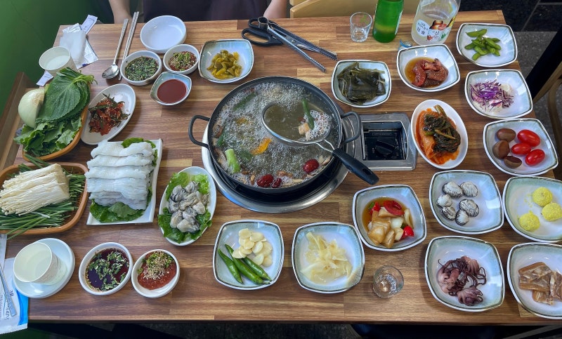 여수 하모거리 갯장어 샤브샤브 오션뷰 선창가횟집 네이버 블로그