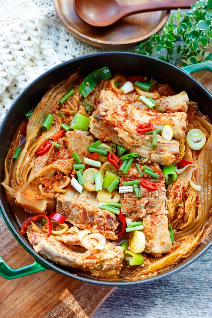 돼지 등갈비 묵은지 김치찜 만드는 법 양념 돼지등갈비찜 레시피 쪽갈비 요리 네이버 블로그