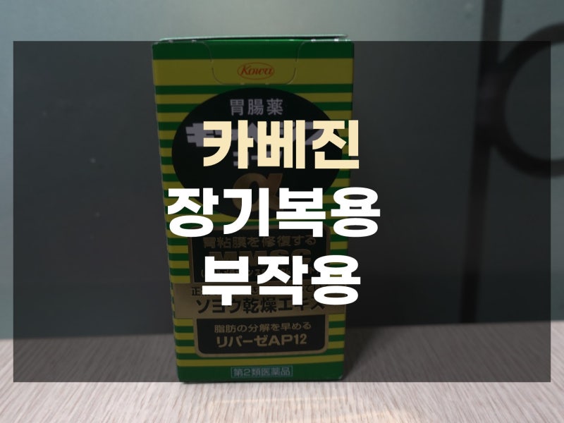 카베진 복용법과 효능일본 장기복용 네이버 블로그