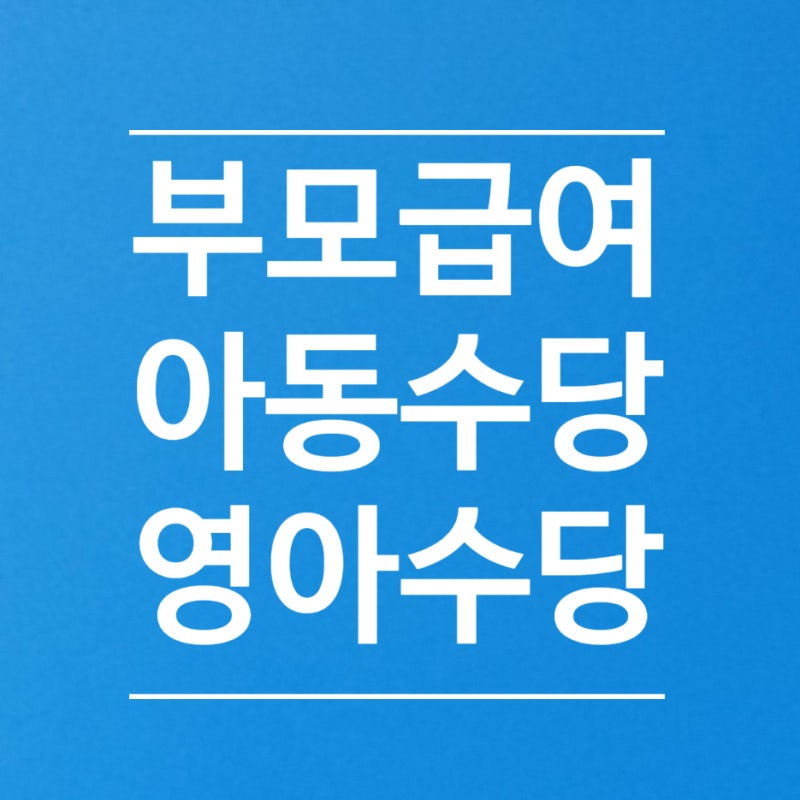 부모급여 외 영아수당 아동수당 등 2023년 육아지원금 소개 네이버 블로그