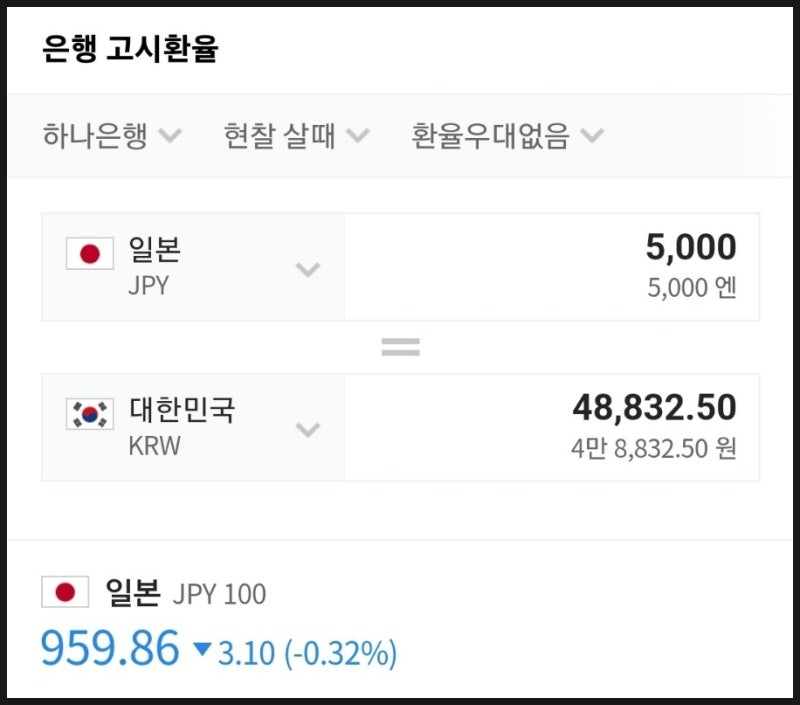 하나은행 GLN : 트래블월렛 트래블로그 카드 없이 일본 엔화 ATM 출금 : 네이버 블로그