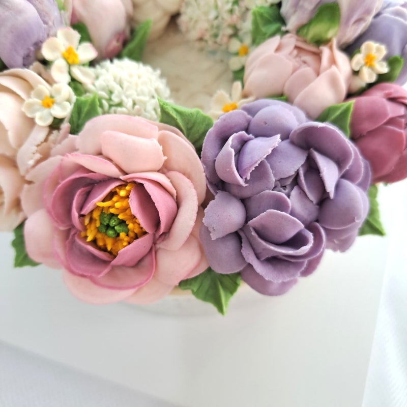 구리교문동수택동인창동다산갈매도농 떡케이크 생일 환갑 칠순 팔순 축하 이벤트보라작약 플라워케이크 네이버 블로그