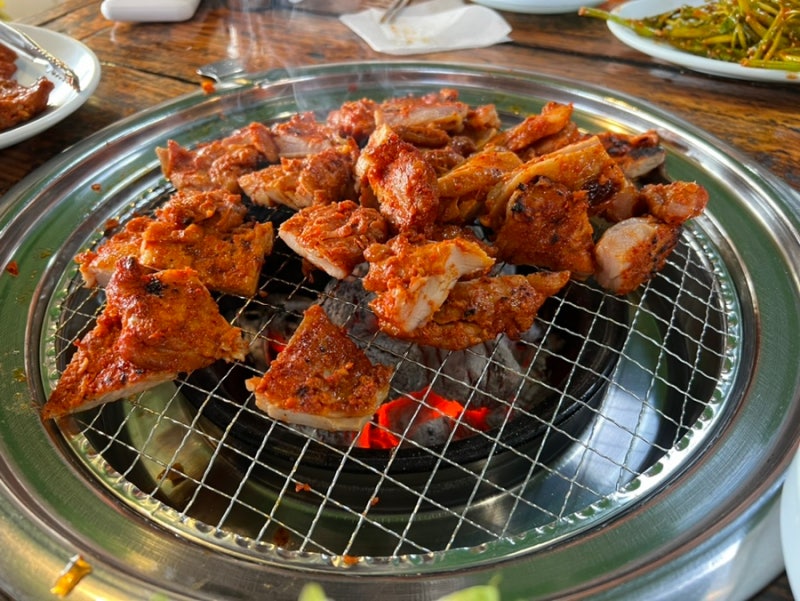 가평 운악산 맛집 금강막국수 군침 도는 숯불닭갈비 네이버 블로그