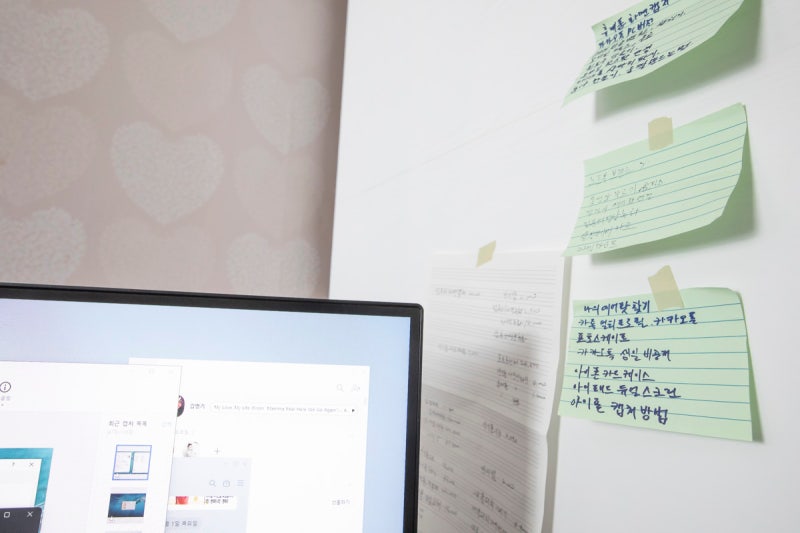 윈도우 메모장 노트북이나 컴퓨터 화면에서 사용하는 스키커메모와 메모잇과 비교 네이버 블로그
