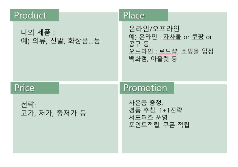 마케팅 믹스 4p와 5c 알아보기 : 네이버 블로그