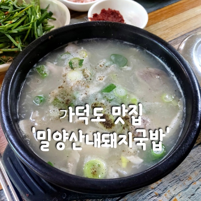부산 가덕도 맛집담백한 국물이 맛있는 밀양산내돼지국밥 네이버 블로그