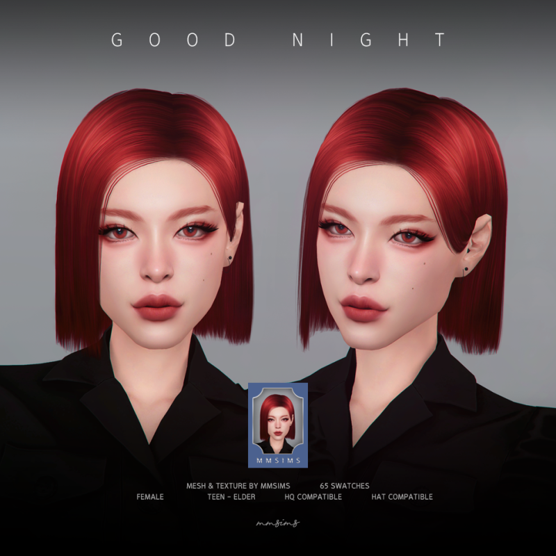 심즈4 CC 헤어 // MMSIMS Hair Good night : 네이버 블로그