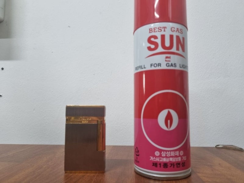 듀퐁 라이터 부싯돌 교체 가스 충전 방법 St Dupont 라이터 라인2 관리법 산토스 콤비 16841