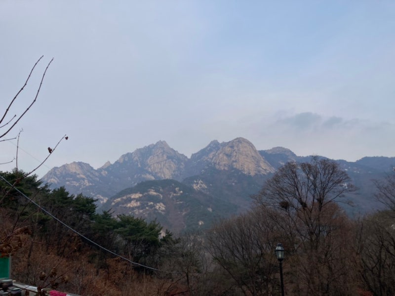 북한산 의상봉 등산코스 북한산성탐방지원센터 국녕사 가사당암문 의상봉 정상 장상지나서 하산 45 Km