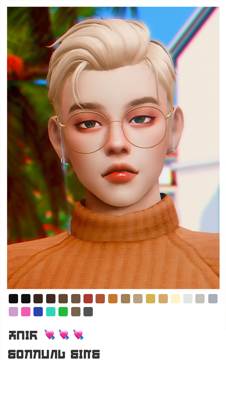 Hair[심즈4] 맥시스 매치 CC템추천 : 남심헤어편(Hair) 56 : 네이버 블로그