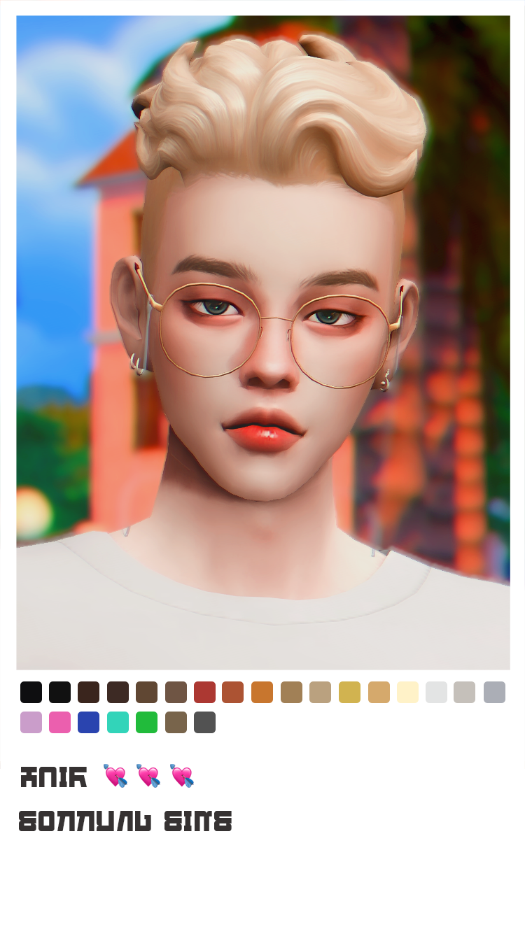 Hair[심즈4] 맥시스 매치 CC템추천 : 남심헤어편(Hair) 56 : 네이버 블로그