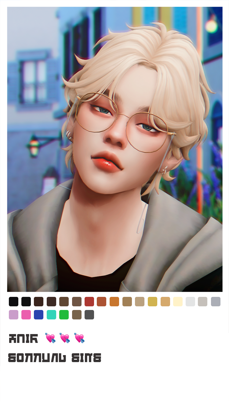 Hair[심즈4] 맥시스 매치 CC템추천 : 남심헤어편(Hair) 56 : 네이버 블로그