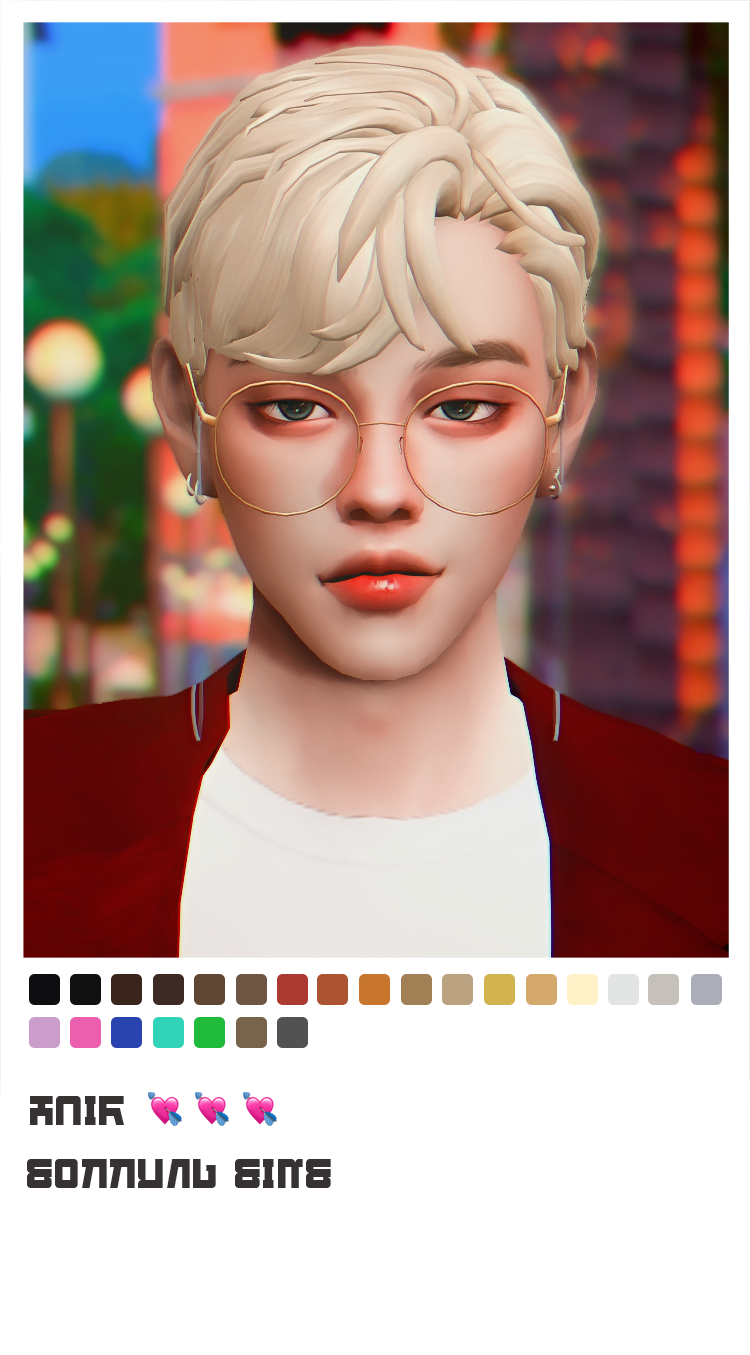 Hair[심즈4] 맥시스 매치 CC템추천 : 남심헤어편(Hair) 56 : 네이버 블로그