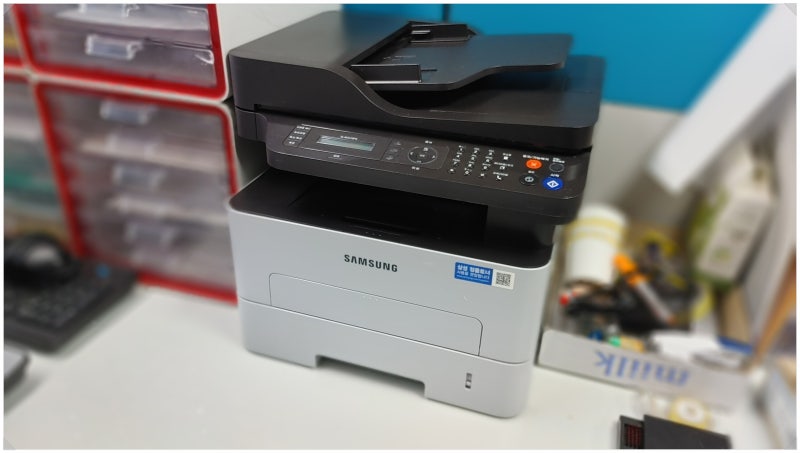 삼성 프린터 SL-M2670FN 레이저 복합기 사용후기 및 소모품 상태 체크하기 : 네이버 블로그