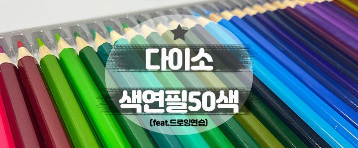 다이소 배움에는 늦음이 없다 취미 부자의 드로잉 연습으로 선택받은 다이소 색연필 50색 후기 네이버 블로그