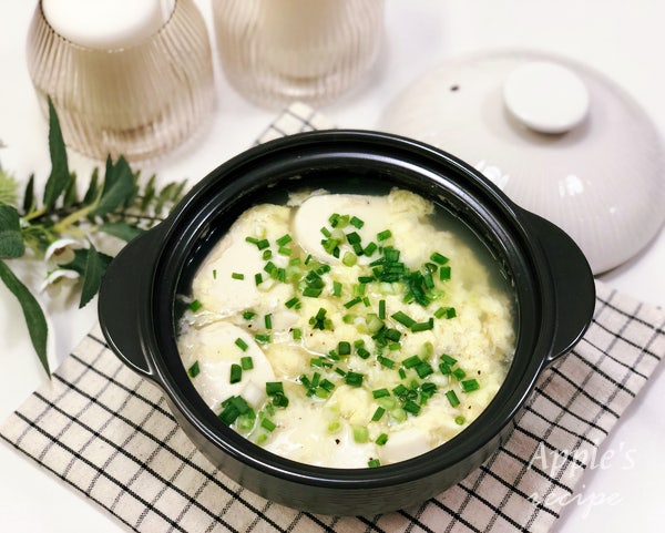 순두부 계란탕 만들기 간단한 아침메뉴 부드러운 국물 요리 네이버 블로그