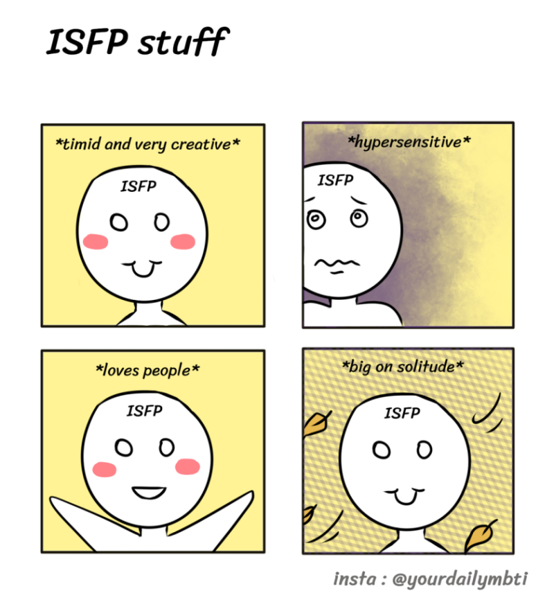ISFP 짤, 단점, 성격, 특징, 빙고, 연애, 캐릭터, 여자, 잇프피 팩폭으로 분석 : 네이버 블로그
