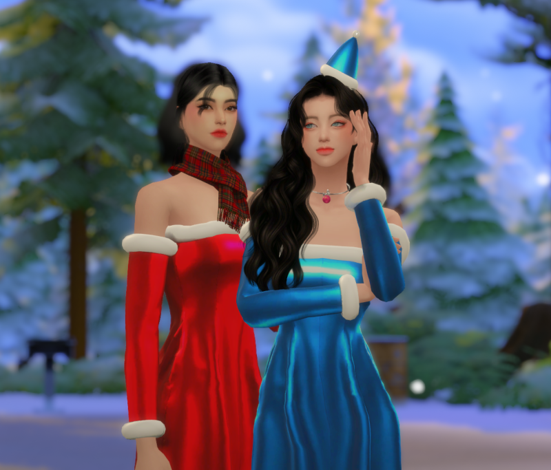 [Sims 4 CC] Christmas Gift Set - Santa Girl and Reindeer Boy Costume ...
