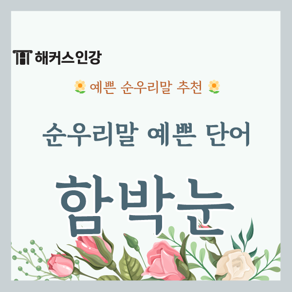 순우리말 이름 추천🌼 예쁜 순우리말 단어 알아보자 네이버 블로그
