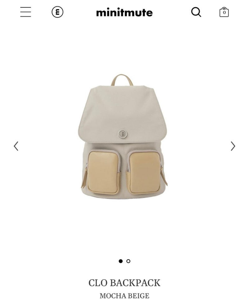 미닛뮤트 클로백팩 구매 후기 블랙 And 모카베이지 Minitmute Clo Backpack 착용샷 많음 네이버 블로그