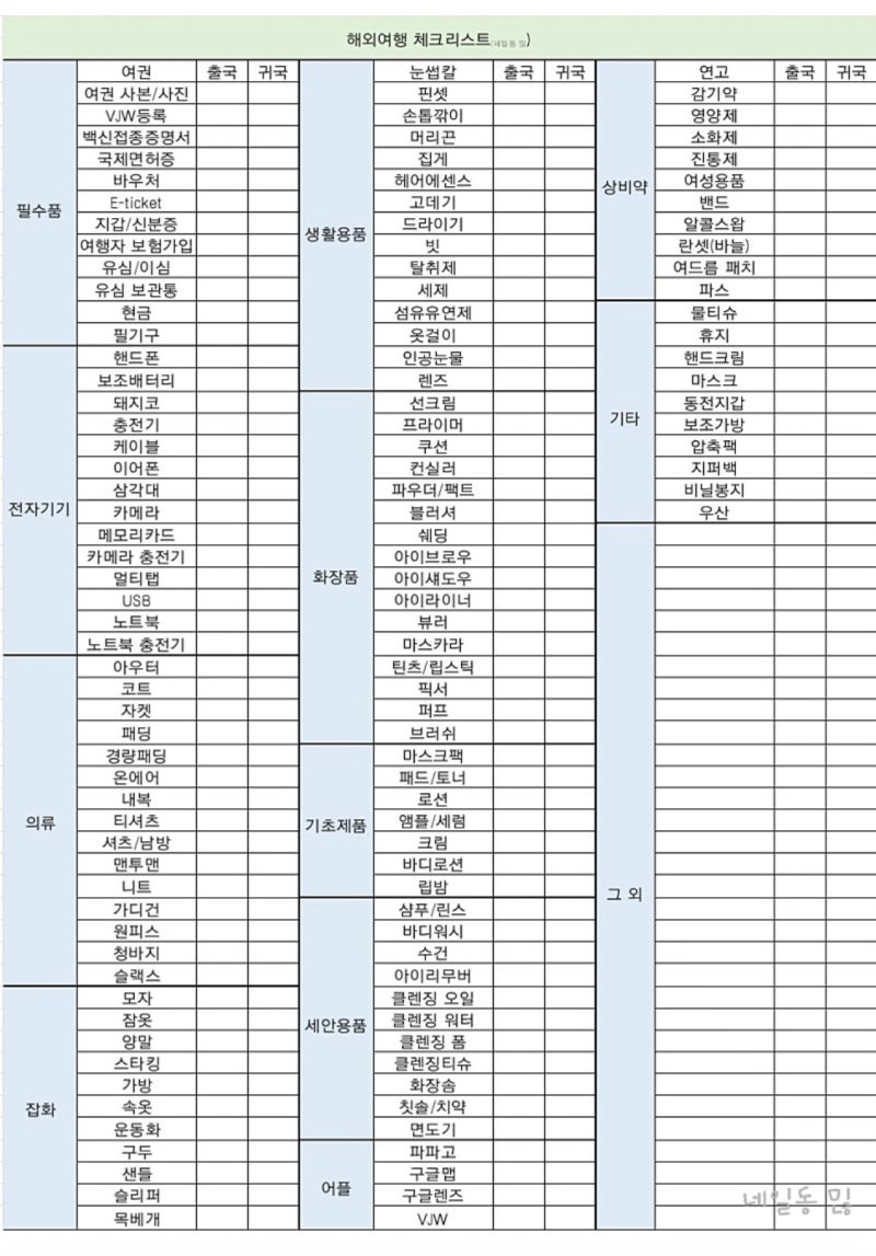 해외여행준비의 모든것인천공항 수속 절차and주의할점 네이버 블로그