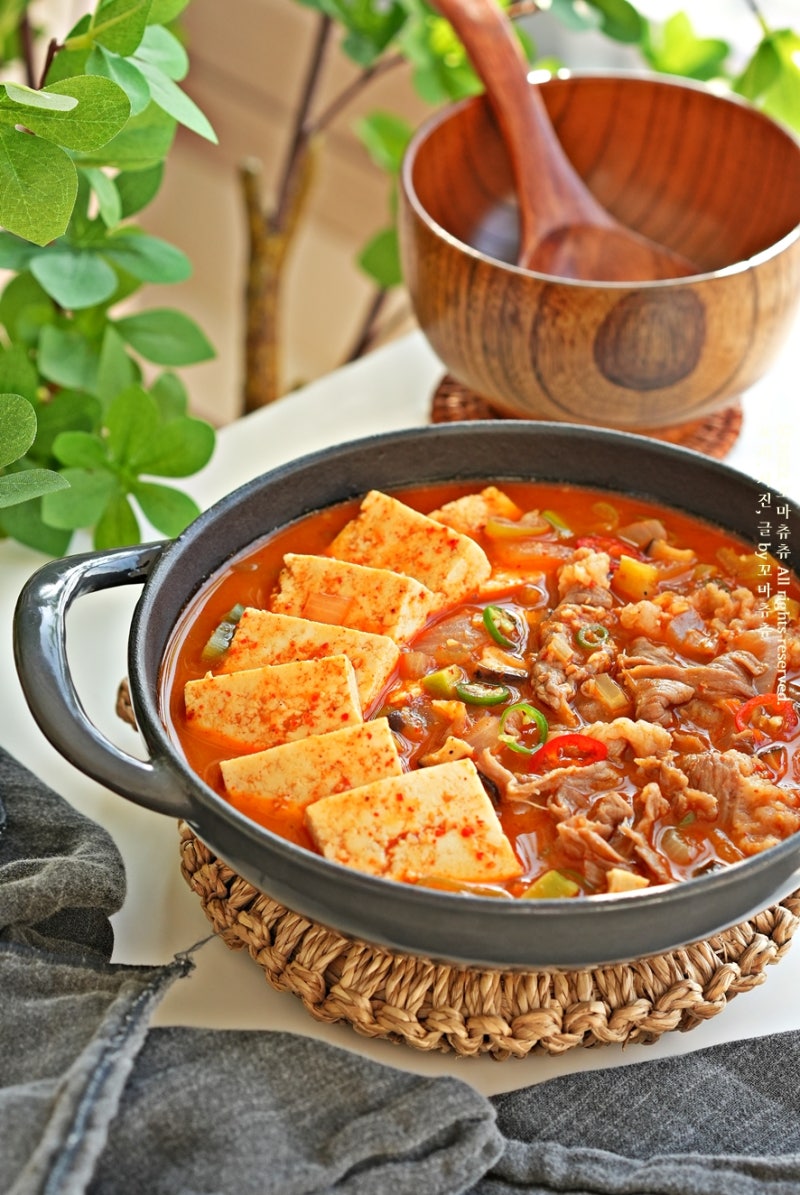 차돌박이 된장찌개 맛있게 끓이는법 고깃집 된장찌개 레시피 소고기 차돌된장찌개 재료 네이버 블로그
