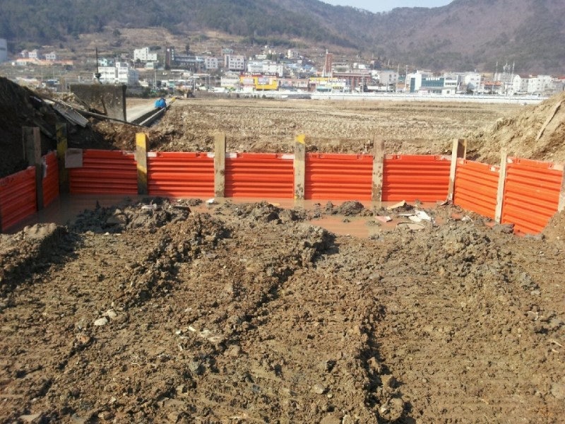 모산개발주 흙막이 가시설 자재 및 현장 사진 네이버 블로그