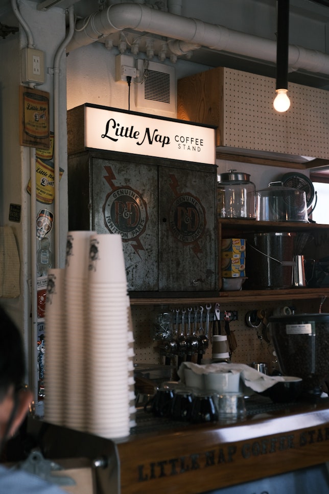[도쿄 시부야 카페] 리틀 냅 커피 스탠드(Little nap coffee stand) - 감성사진을 남길 수 있는 빈티지 카페 ...
