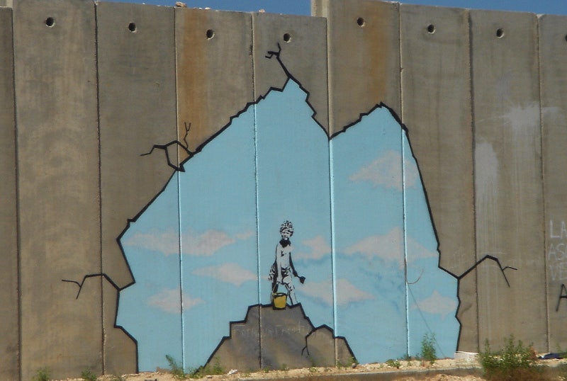 뱅크시(Banksy) - 인종 차별의 벽(The Segregation wall), Palestein territories ...