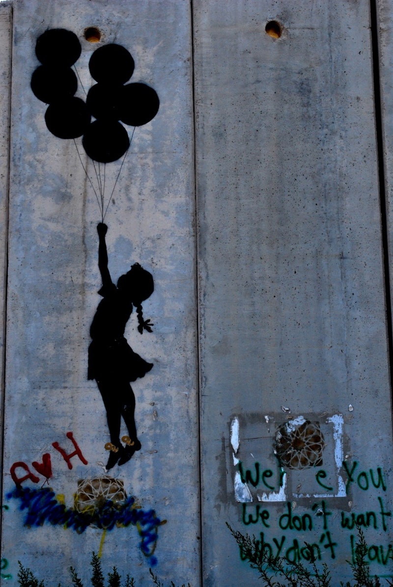 뱅크시(Banksy) - 인종 차별의 벽(The Segregation wall), Palestein territories ...
