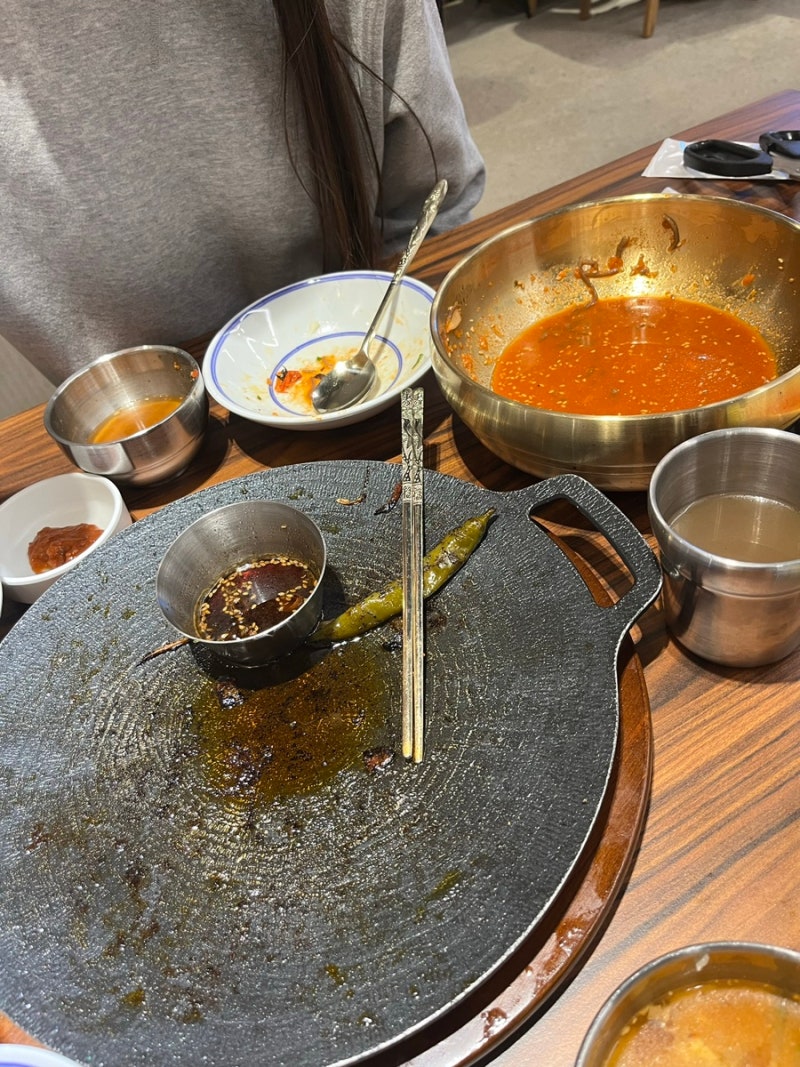 차순옥 평택 돼지갈비 맛집 구워서 나오는 곳 평택 고덕 맛집으로 추천고추장 돼지갈비 양념 돼지갈비 육전비빔냉면