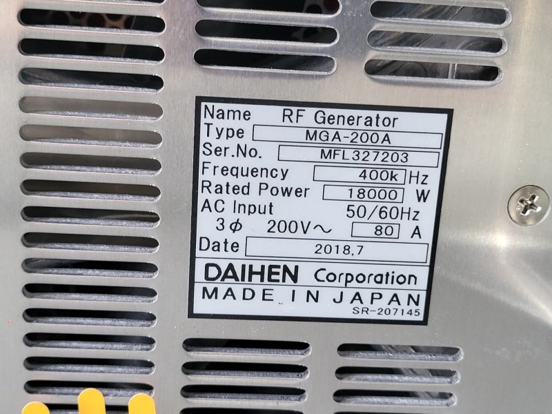 DAIHEN RF GENERATOR FGA-65A, MGA-200A, FMM-200A1 : 네이버 블로그