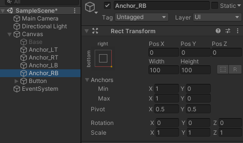 [Unity] UI 개발 필수 개념 AnchoredPosition : 네이버 블로그