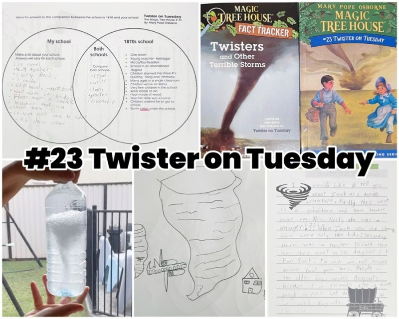 7세 매직트리하우스 #23 Twister on Tuesday + 워크지, 토네이도 만들기, 연계도서 : 네이버 블로그