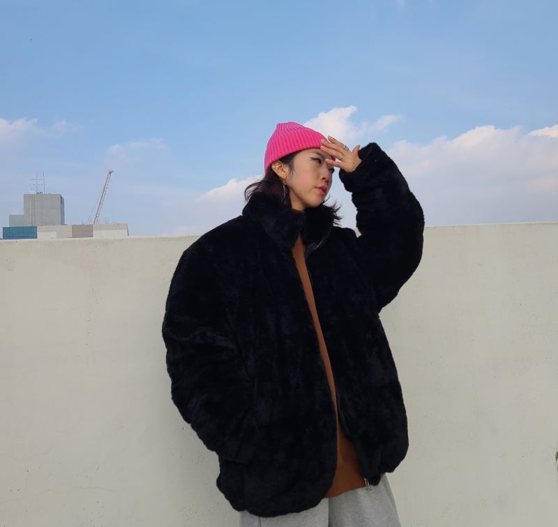 여자비니 예쁘게 쓰는 법 겨울 스트릿 데일리룩 오버핏 에이로젯 네이버 블로그