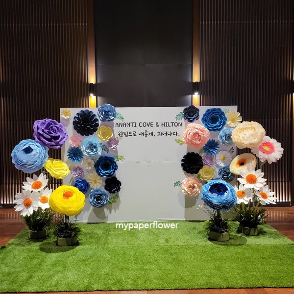 부산 기장 힐튼호텔 종이꽃포토존 송년의밤 행사울산김해양산창원거제경남 네이버 블로그