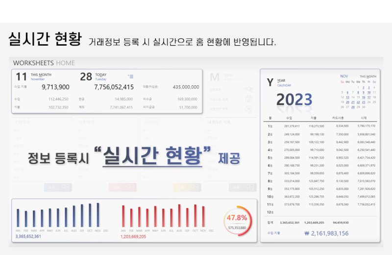현금시재 법인카드대출과 입출금 금전출납부는 워크시트 회사가계부 자금관리 엑셀프로그램 하나로 완벽 정리~자금일보 무료양식