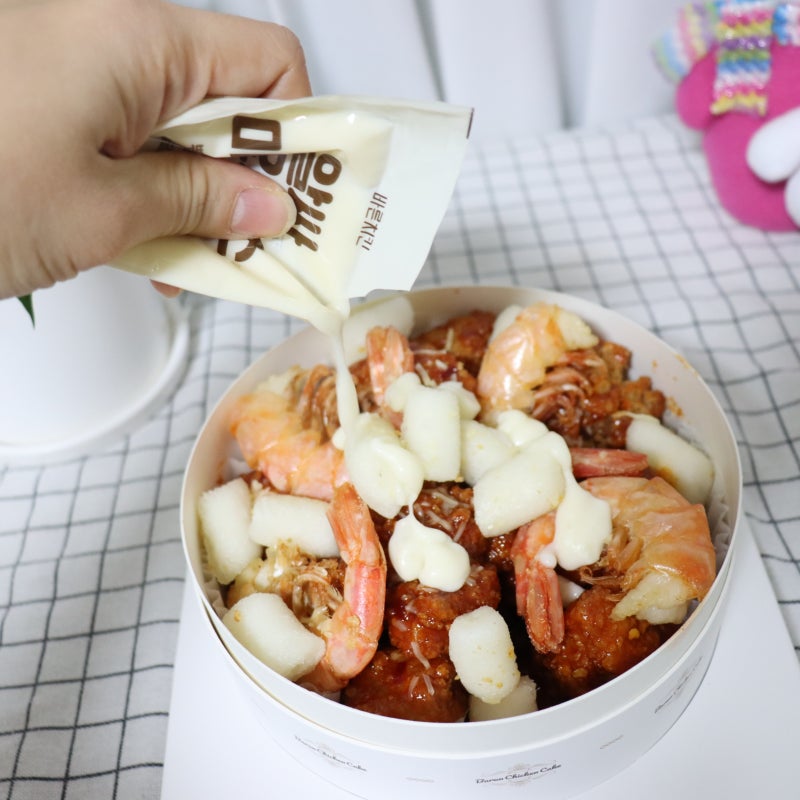 치킨케이크 바른치킨으로 크리스마스 파티 해볼까 네이버 블로그