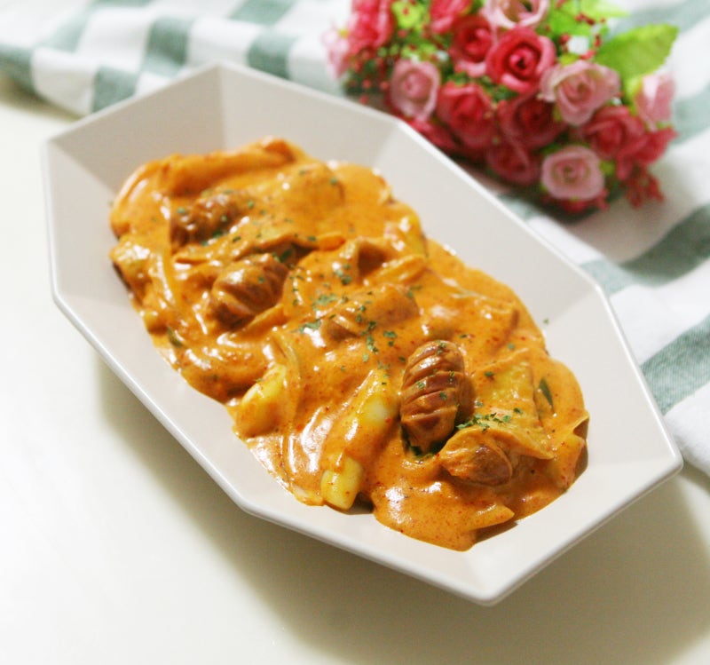 로제떡볶이 만들기 로제소스 만들기 로제떡볶이 레시피 네이버 블로그
