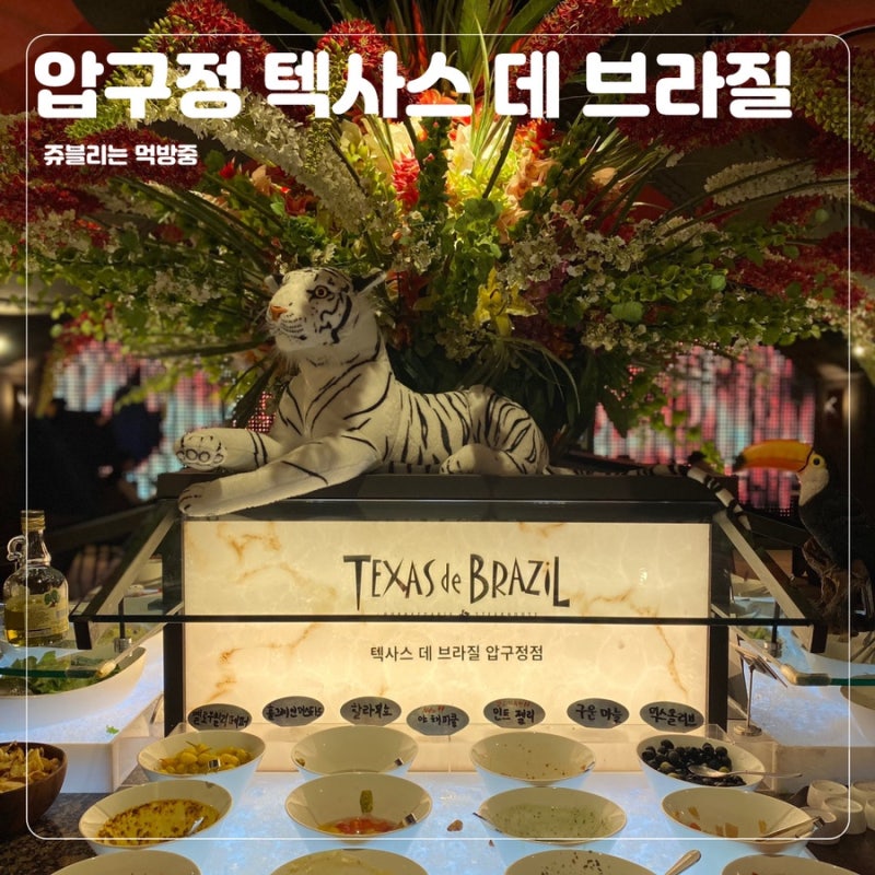 압구정 맛집 압구정 스테이크 무한리필 디너 슈하스코 텍사스 데 브라질 압구정점 네이버 블로그