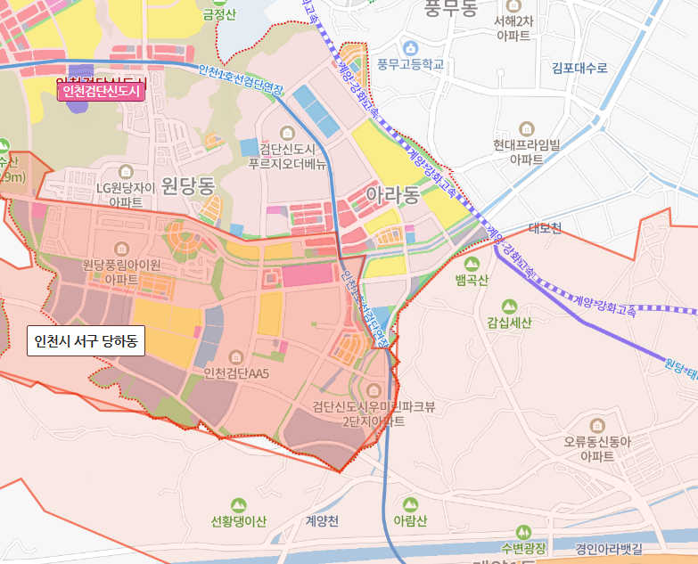 인천 검단신도시 원당동 아라동 입지 분석 Ft 인천 1호선 연장 네이버 블로그