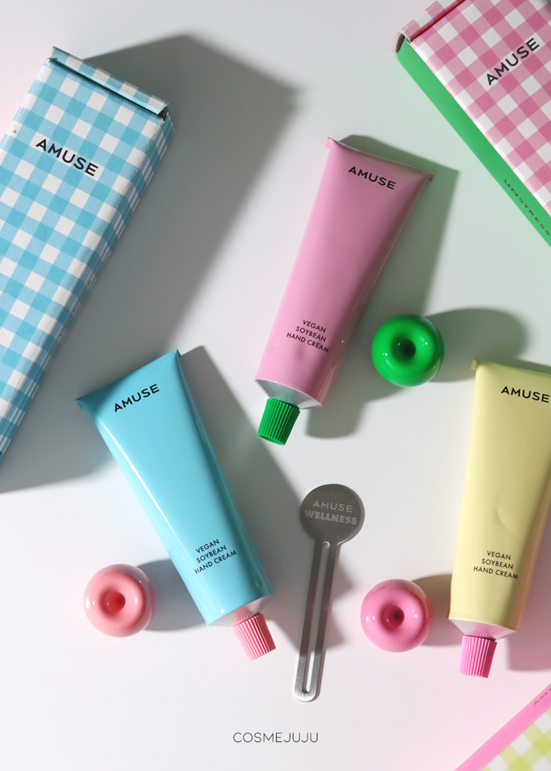 비건 핸드크림 추천! AMUSE 어뮤즈 NEW 비건 콩 핸드크림 3종 사용후기💚 : 네이버 블로그