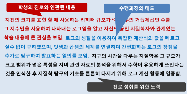 생기부 교과 세부능력 및 특기사항 입력 과목별 교과세특 기록 내용 교세특 기재 예시 고 네이버 블로그